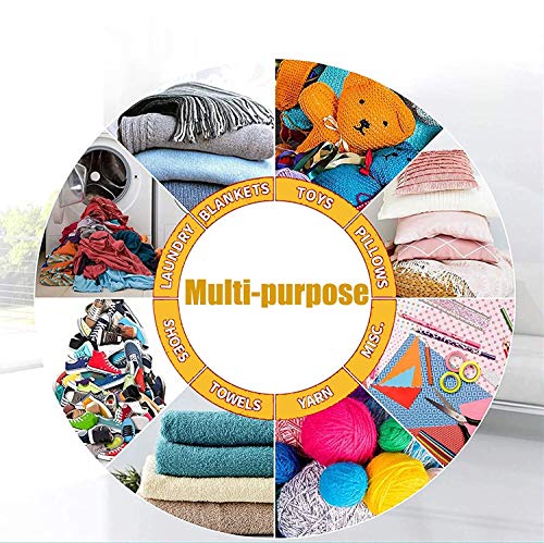 visesunny Collapsible Large Capacity Basket Ghost Cartoon Character Clothes Toy Storage Hamper with Durable Cotton Handles Home Organizer Solution for Bathroom, Bedroom, Nursery, Laundry,Closet