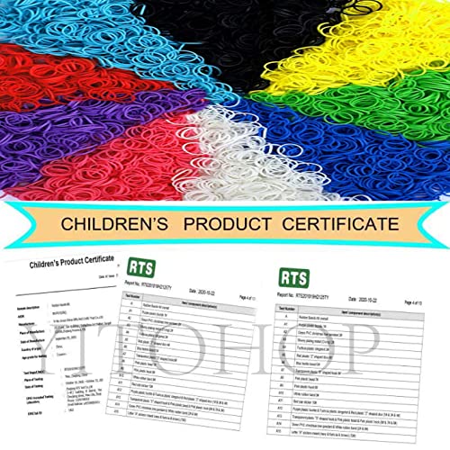 YITOHOP Loom Bands, Rubber Bands Bracelet Making Kit-Including 6000+ Loom Bands,200 S-Clips,15 Charms,100 Beads, and More DIY Arts Crafts Tools for 5+ Year Old Girls Boys Birthday Gift