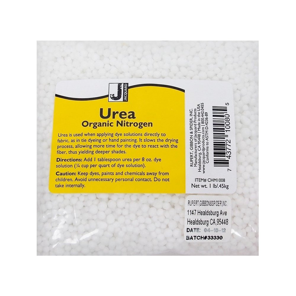 Jacquard Urea – Versatile Urea for Tie Dye, Screen Printing & Fabric Dyeing | Prilled Urea Nitrogen for Vibrant Colors | Available in 1lb, 5lb, & 25lb Sizes