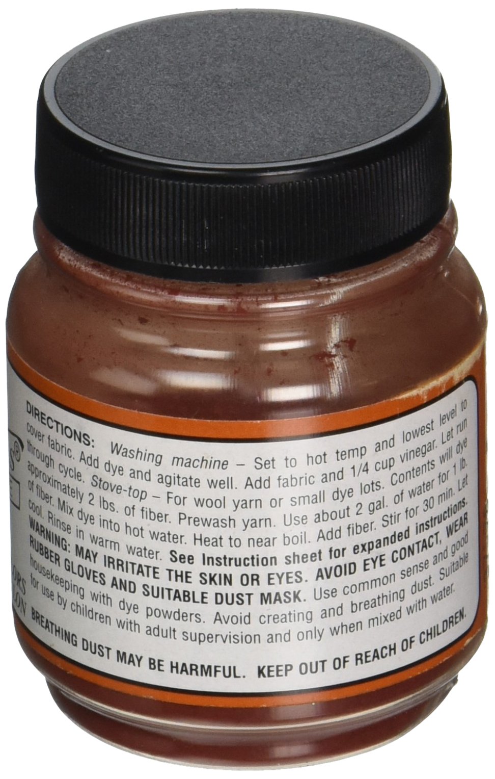 Jacquard Acid Dye for Wool, Silk and Other Protein Fibers, 1/2 Ounce Jar, Concentrated Powder, Burnt Orange 604