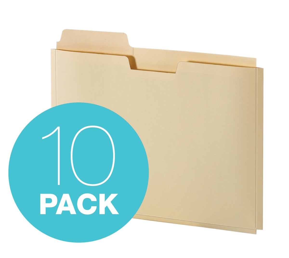 Pendaflex Expanding File Folder Pocket, Letter-Size Folders for School, Home and Office, Document Organizer, Durable Expanding File, Manila, 10 File Folder Pockets (FP153L10)"