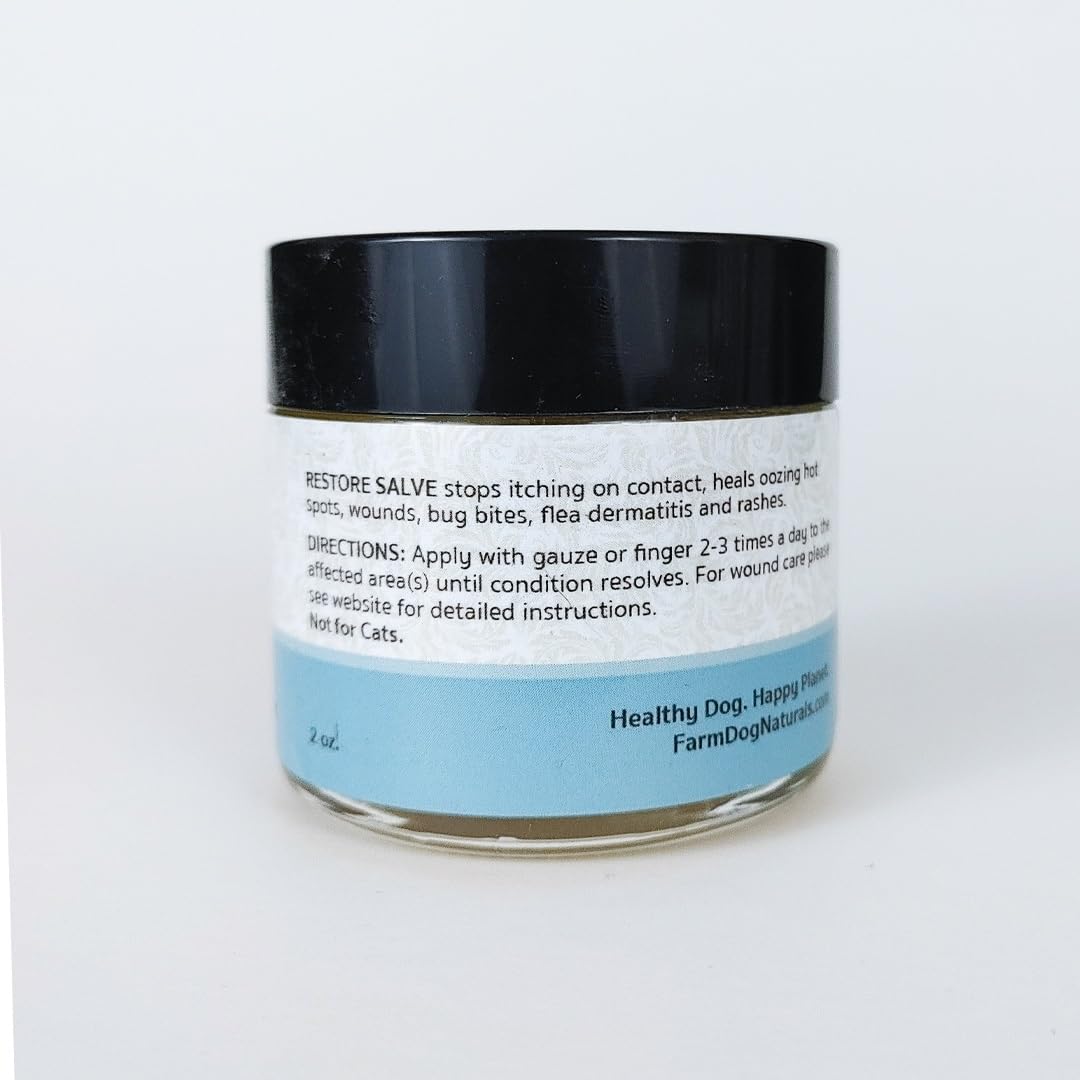 Farm Dog Naturals - Restore Wound Care and Itch Relief Salve for Dogs, 2 Ounce