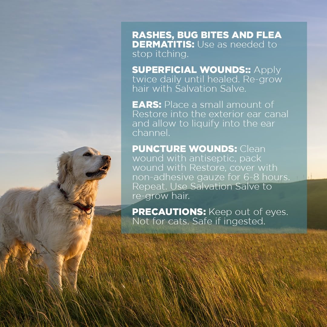 Farm Dog Naturals - Restore Wound Care and Itch Relief Salve for Dogs, 2 Ounce
