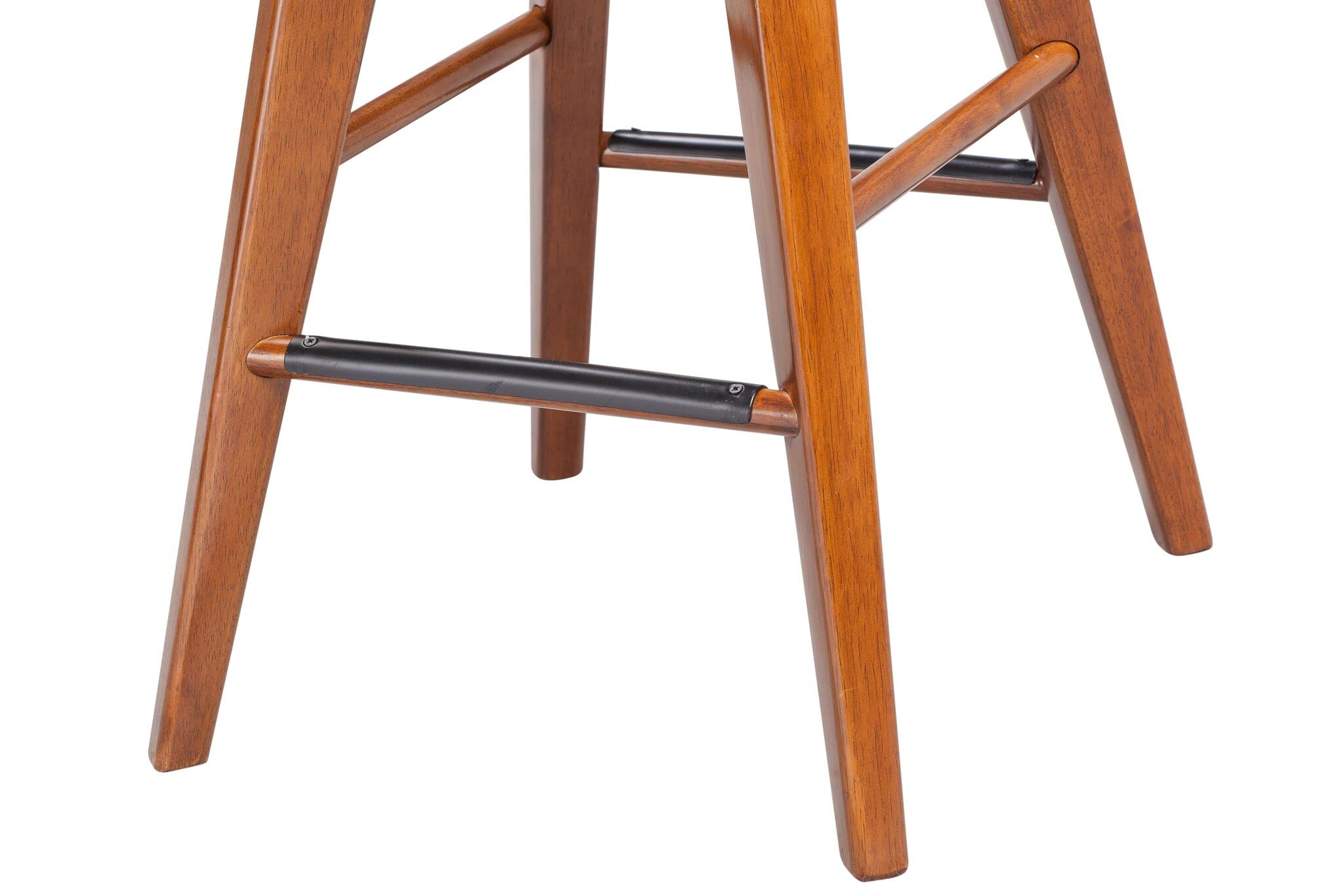 Boraam Bali Counter Height Swivel Stool, 24-Inch, Walnut
