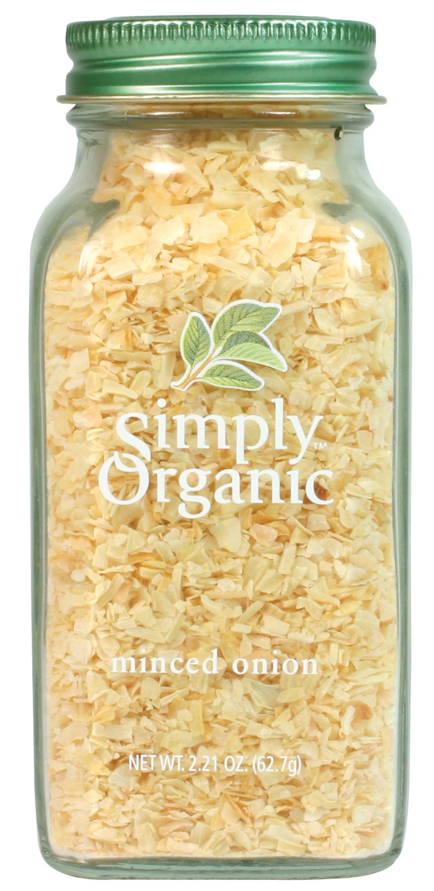 Simply Organic Certified Organic Minced White Onion, 2.21-Ounce Jar, Warm, Sweet, Salty Flavor For Stews & Soups, Kosher