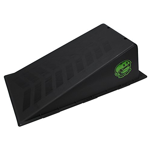 Ten-Eighty Micro Flybox Launch Ramp Set with 2 Connecting Ramps, Portable Skateboard, BMX Bike, Scooter, RC Car Ramp - Durable, Lightweight, Non-Slip Rubber Construction for Kids & Teens, Black