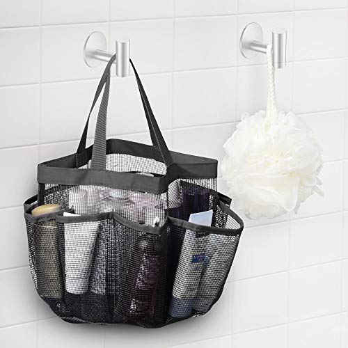 ReaseJoy 2 Pack Mesh Shower 8 Pockets Toiletry Tote Bag Portable Shower Caddy Swimming Pool Bathroom Quick Dry