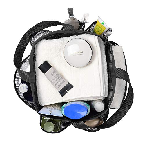 ReaseJoy 2 Pack Mesh Shower 8 Pockets Toiletry Tote Bag Portable Shower Caddy Swimming Pool Bathroom Quick Dry