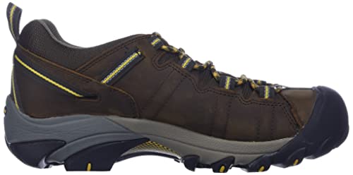KEEN Men's Targhee 2 Low Height Waterproof Hiking Shoes, Cascade Brown/Golden Yellow, 9.5