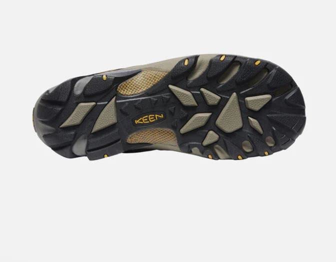 KEEN Men's Targhee 2 Low Height Waterproof Hiking Shoes, Cascade Brown/Golden Yellow, 9.5