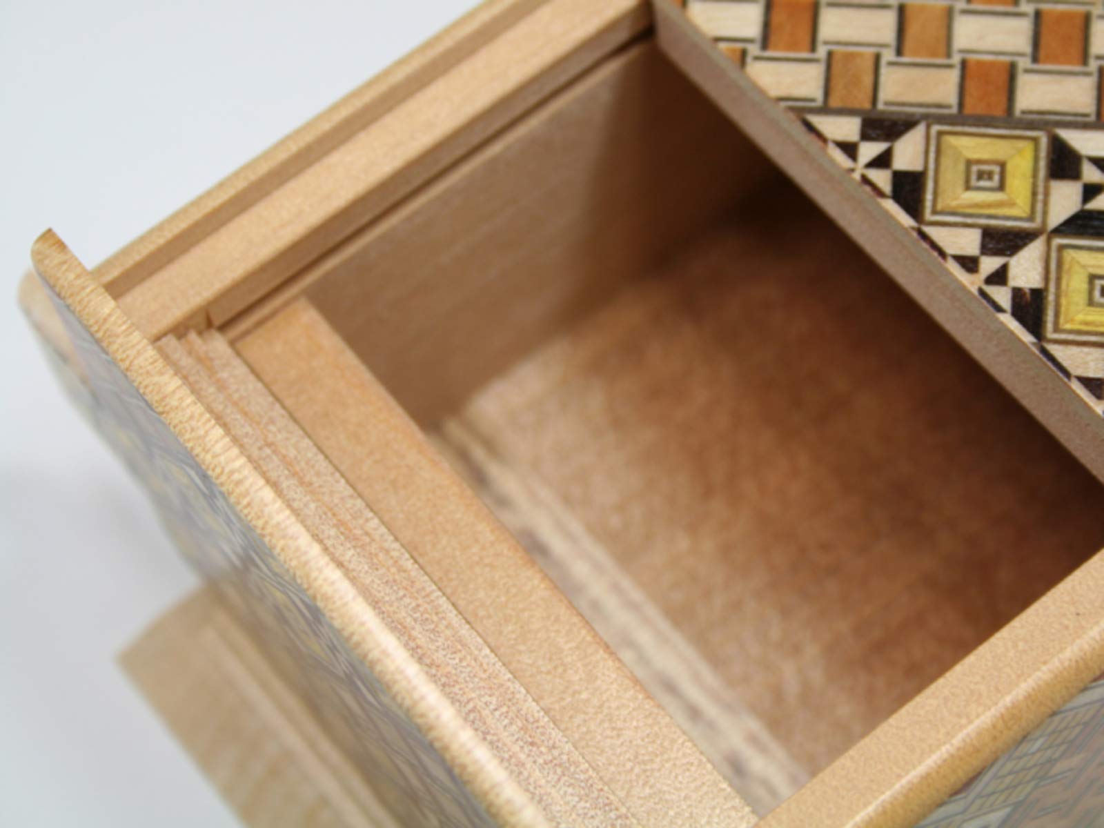 Yosegi Japanese Puzzle Box 5 sun - 27 steps