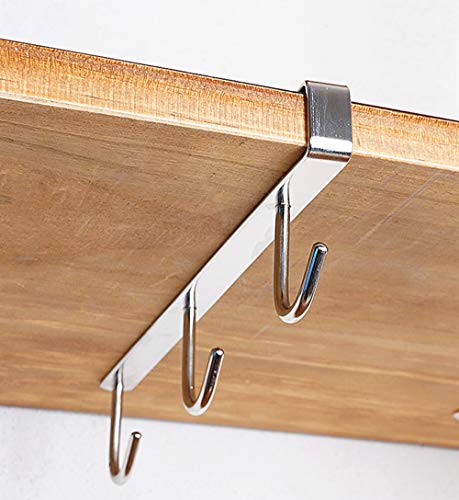 Coffee Mug Holder - 304 Stainless Steel ,Cup Rack Under Shelf, Fit for The Cabinet 0.8" or Less(Primary Color, 2 Pieces)