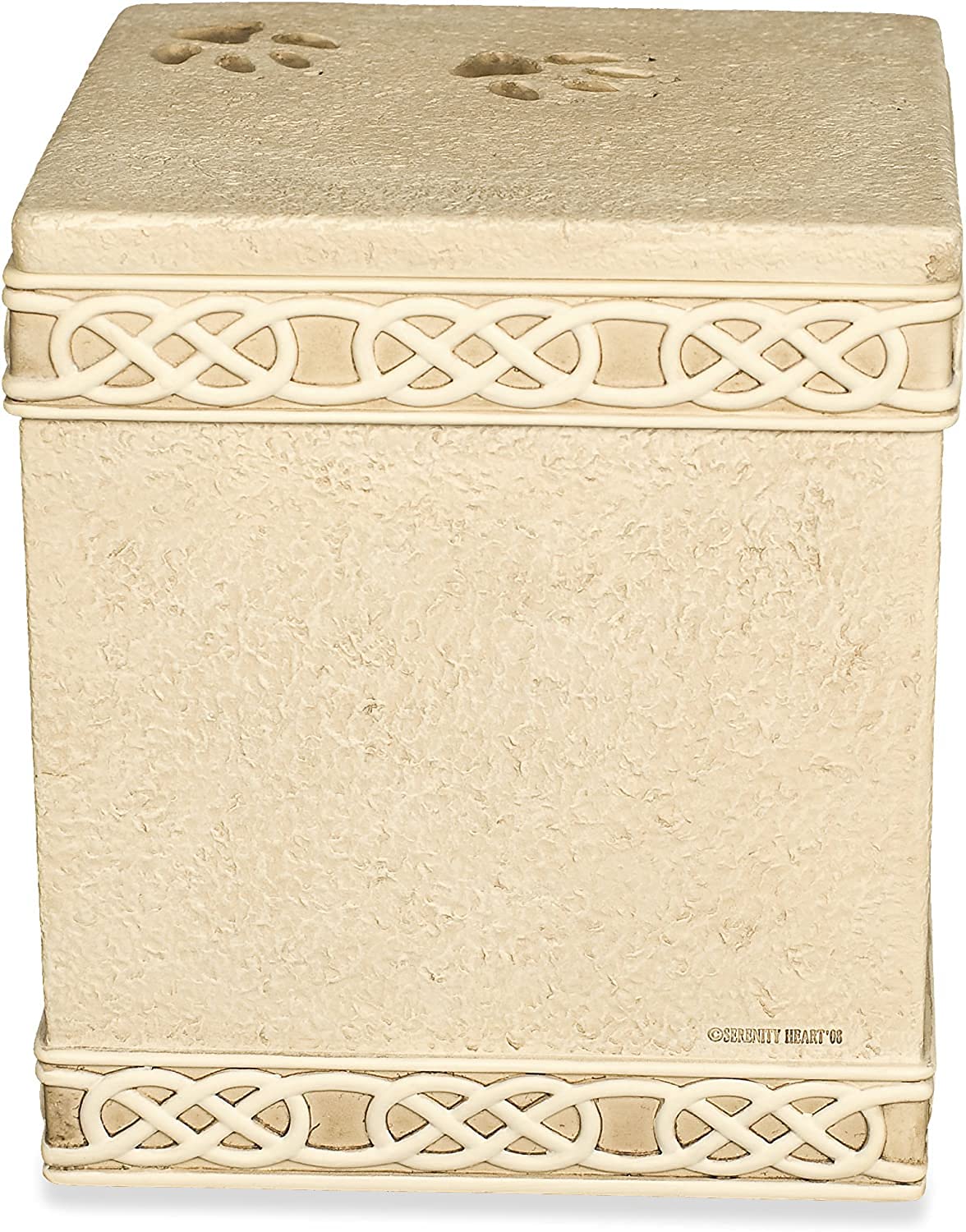 Comfy Hour 6" Porcelain Angel Star Pet Urn for Dog, Brown, Pet In Loving Memory Collection