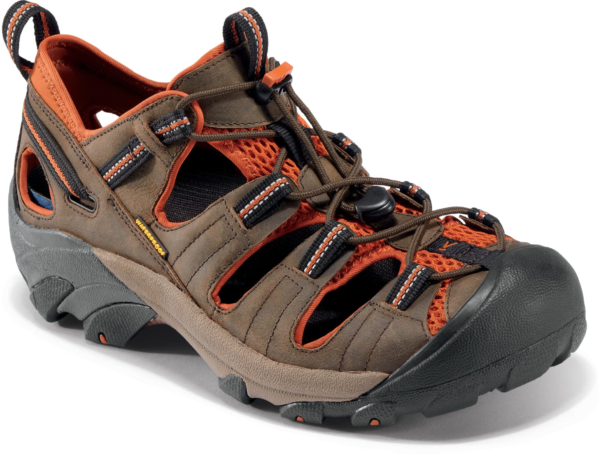 KEEN Men's Arroyo 2 Closed Toe Hiking Sandals, Black Olive/Bombay Brown, 10.5