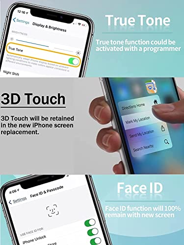 Ayake for iPhone Xs MAX Screen Replacement, Full HD Retina LCD Touch Display Digitizer with Repair Tools for A1921, A2101, A2102, A2103, A2104(Black)