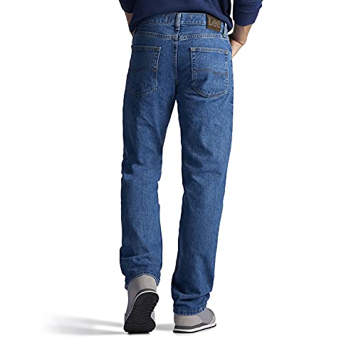 Lee Men's Regular Fit Straight Leg Jean, Pepperstone, 38W x 32L