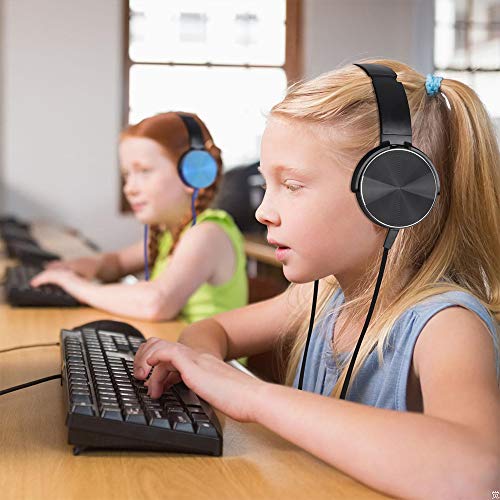 Factorymall Wholesale Bulk Headphones with Microphone 24 Pack for Classroom,Durable Headsets Class Set for School Students Kids and Adult(24 Black)