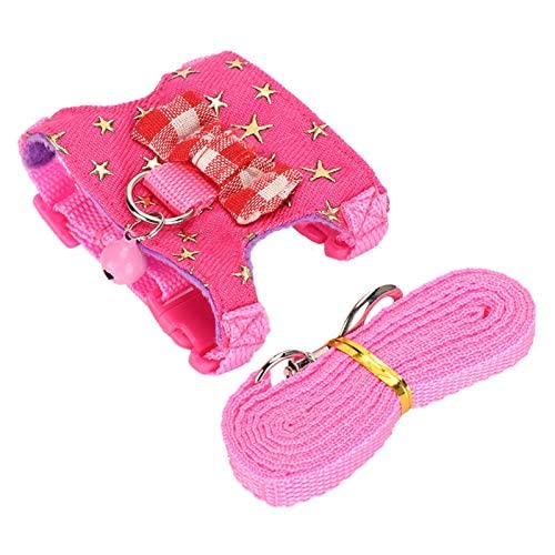 with Soft Texture Outdoor Chest Strap Ferret Leash Pet Harness Ferret Pet Supplies(S Number)