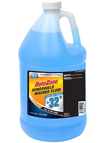AutoZone Summer Windshield Washer Fluid, Removes dirt, Safe for the environment, Removes grime + 32°F, 1 Gallon
