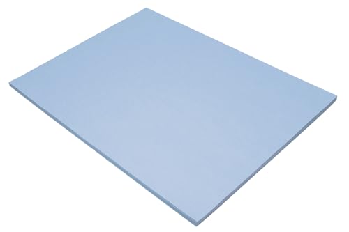 Pacon Tru-Ray Construction Paper, 18-Inches by 24-Inches, 50-Count, Sky Blue (103080)