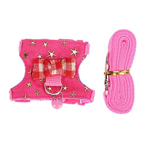 with Soft Texture Outdoor Chest Strap Ferret Leash Pet Harness Ferret Pet Supplies(S Number)