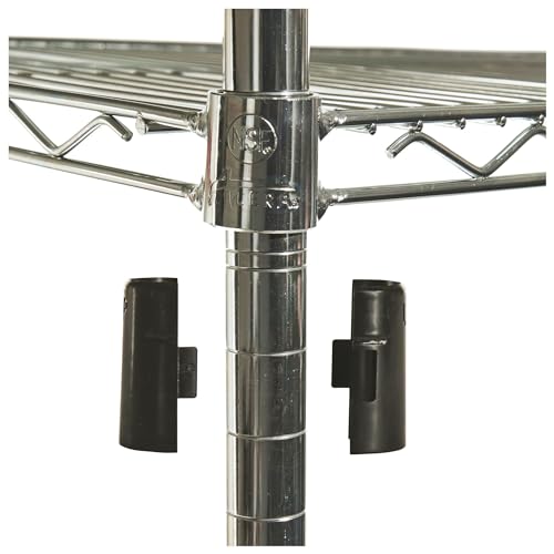 Alera ALESW504818SR NSF Certified Industrial 4-Shelf 48 in. x 18 in. x 72 in. Wire Shelving Kit - Silver