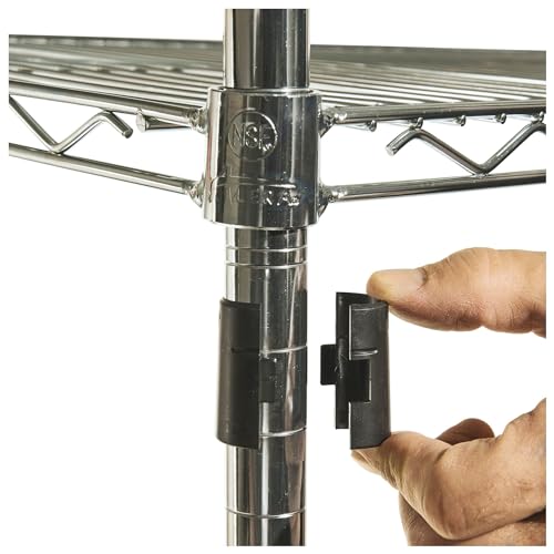 Alera ALESW504818SR NSF Certified Industrial 4-Shelf 48 in. x 18 in. x 72 in. Wire Shelving Kit - Silver