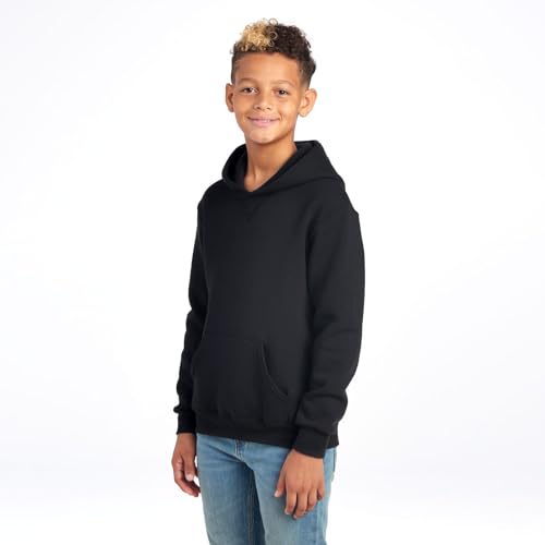 Russell Athletic Boys Dri-Power Fleece and Sweatshirts Hoodie, Hoodie - Black, X-Large US