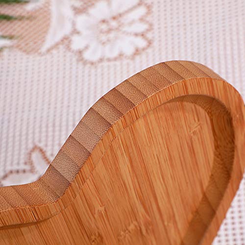 BinaryABC Heart Shaped Wood Serving Platters and Trays Side Dish Serving Trays Tabletop Serving Platters,Valentines Day Table Decorations Supplies