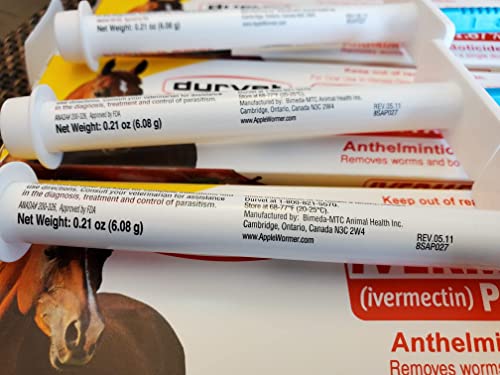 Durvet Ivermectin Paste Equine Dewormer - 3 Pack