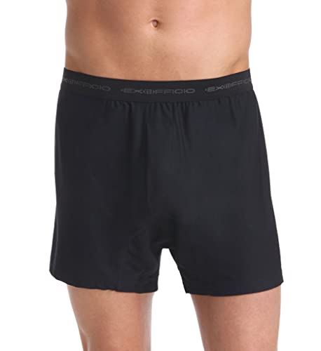 ExOfficio Men's Give-N-Go Boxer Single Pack, Charcoal, XL