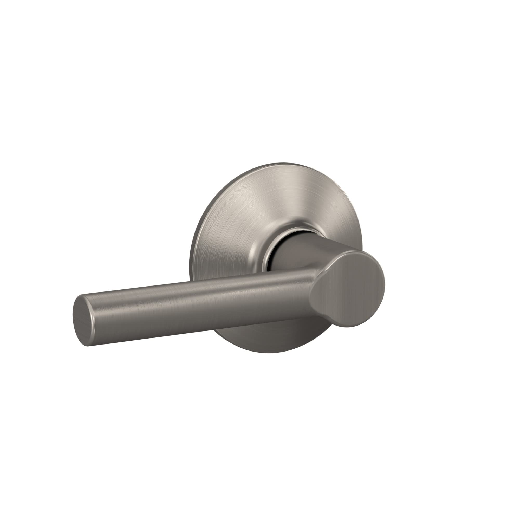 Schlage F10 BRW 619 Broadway Door Lever, Hall & Closet Passage Lock, Satin Nickel