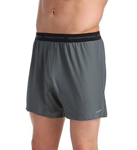 ExOfficio Men's Give-N-Go Boxer Single Pack, Charcoal, XL