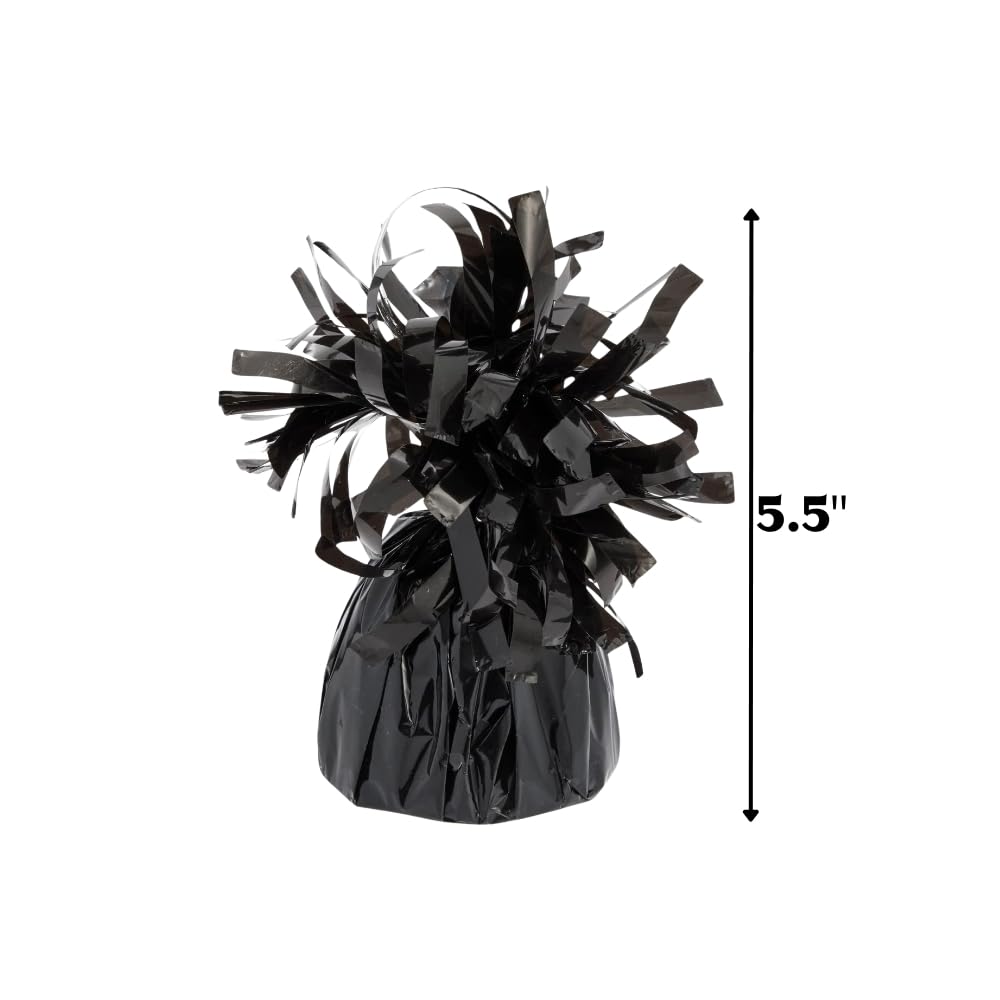 Black Balloon Weights - Set of 12 - Party Decor and Supplies
