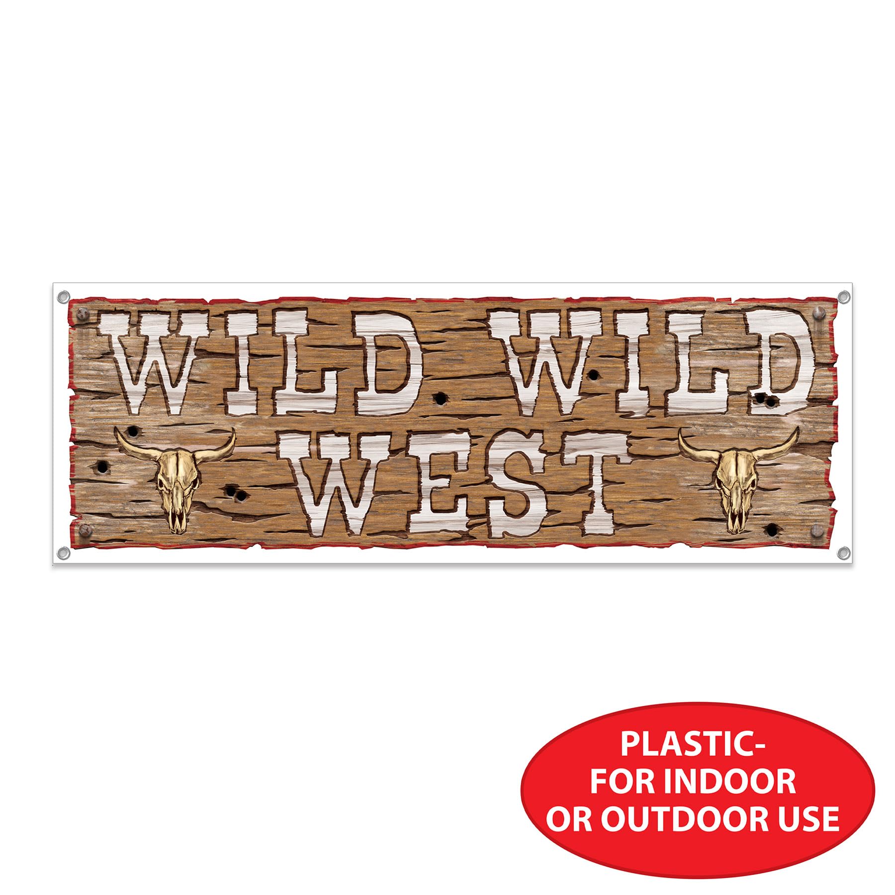 Beistle Wild Wild West Sign Banner Party Accessory