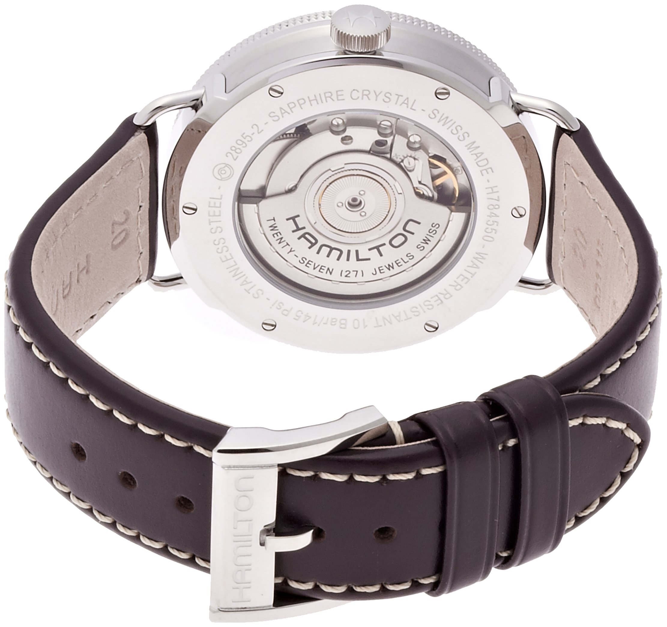 Hamilton Men's HML-H78455543 Khaki Analog Display Swiss Automatic Blue Watch