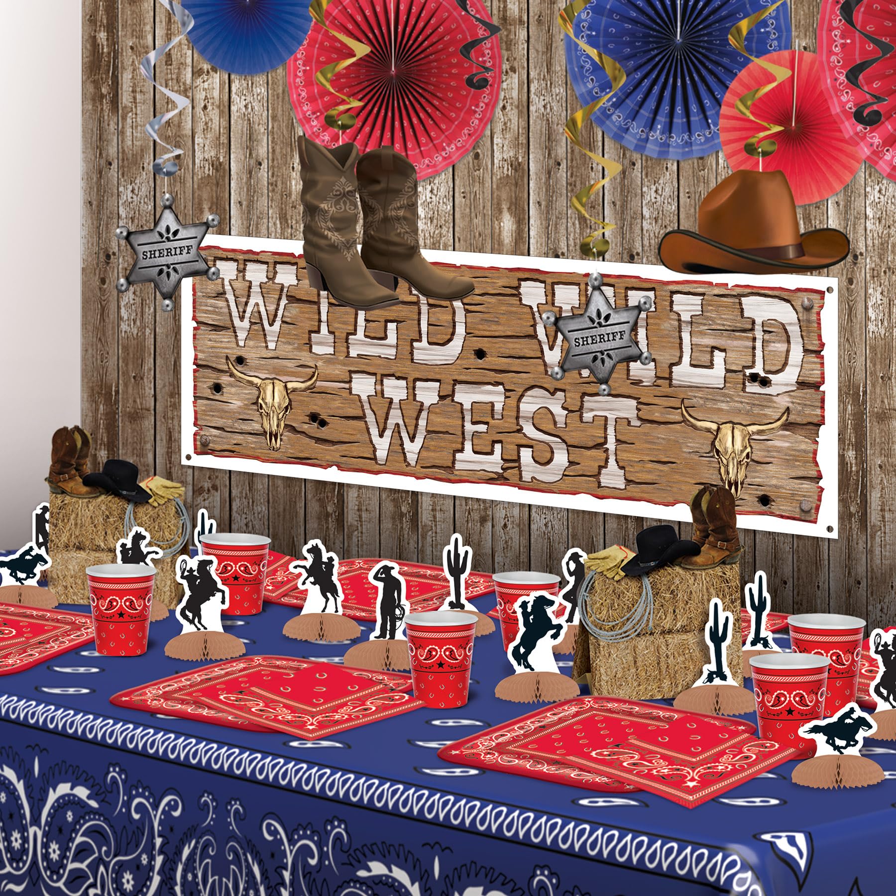 Beistle Wild Wild West Sign Banner Party Accessory
