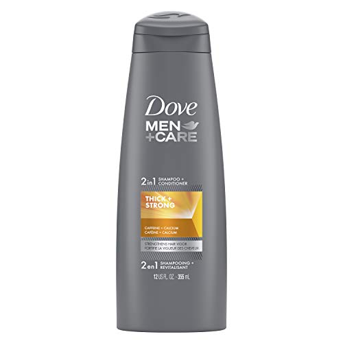 Dove Men+Care 2 in 1 Shampoo and Conditioner, Thick and Strong 12 Ounce