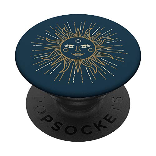 Sun Astrology Dark Blue PopSockets Swappable PopGrip