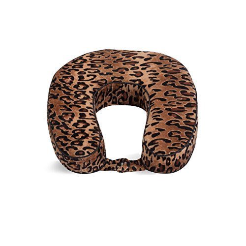 World's Best Cushion/Soft Memory Foam Neck Pillow, Leopard