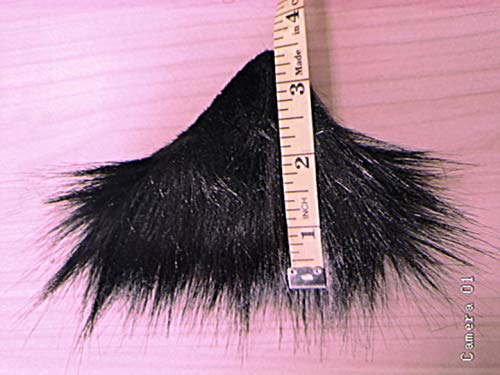 tyoungg Faux Fur Cat Kitten Clip on Ears Headband For Cosplay Kitten Play Comicon Cosplay Petplay (black kitten ears)