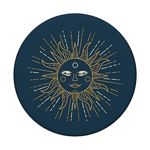 Sun Astrology Dark Blue PopSockets Swappable PopGrip