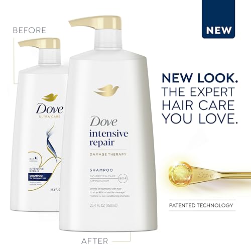 Dove Shampoo Intensive Repair for Damaged Hair Shampoo with Bio-Restore Complex 25.4 oz