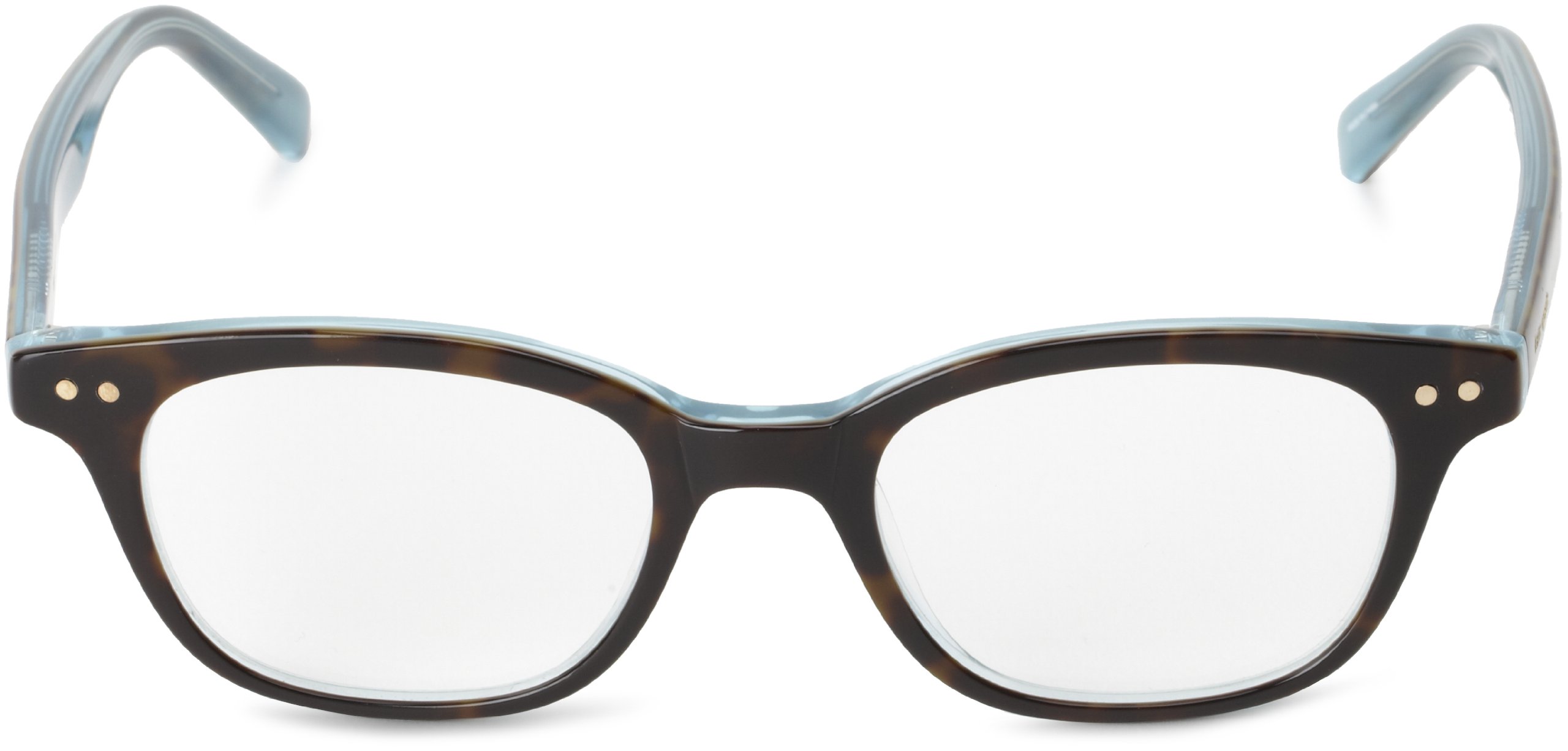 Kate Spade Women's Rebec Cat Eye Reading Glasses, Tortoise Aqua, 49 mm (1.5 x Magnification Strength)
