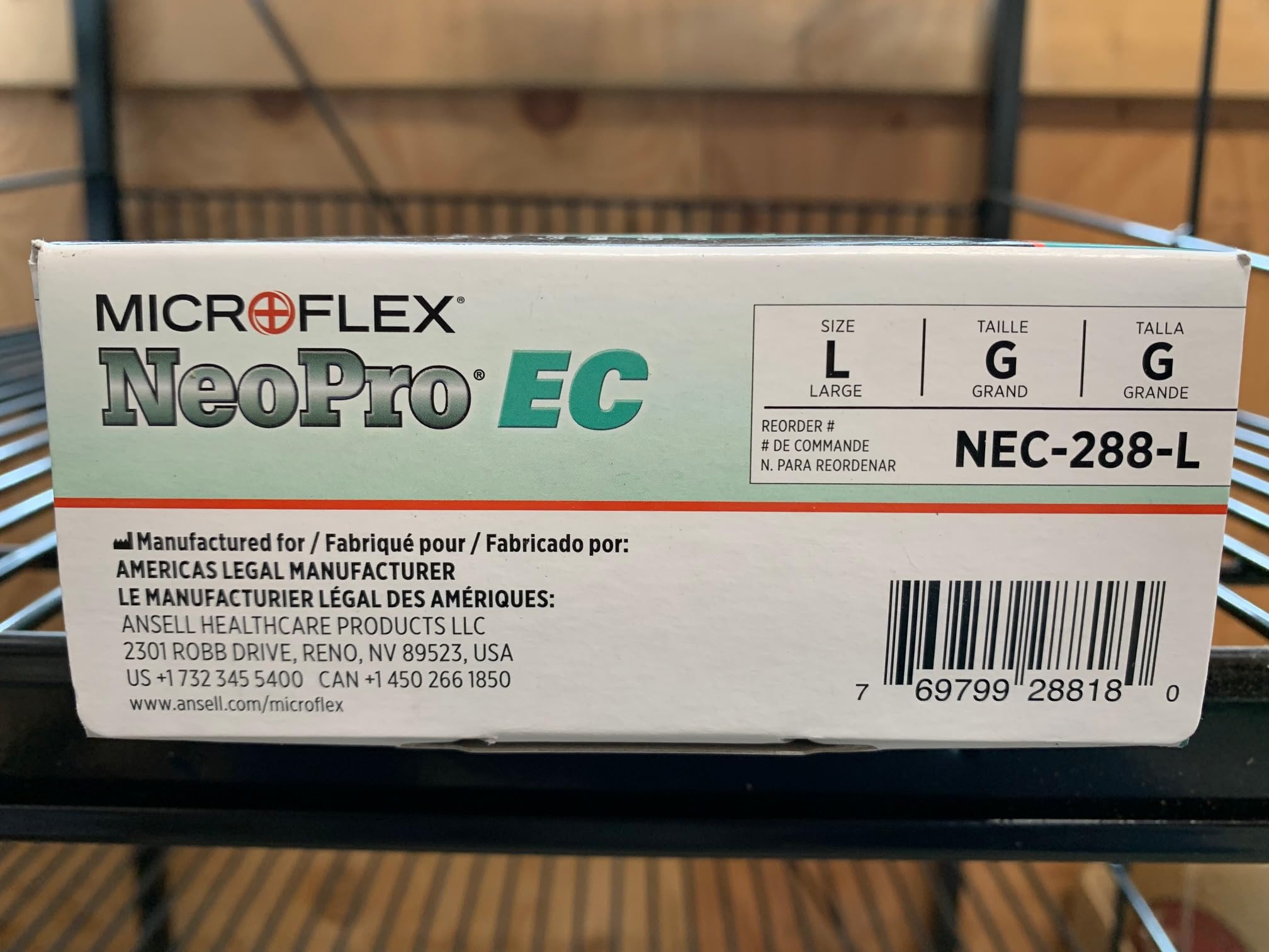 Microflex Neo Pro EC NEC-288 Green 2XL Powder Free Disposable Gloves - Medical Grade - 11.4 in Length - Rough Finish - 6.3 mil Thick - NEC-288-XXL [PRICE is per BOX]