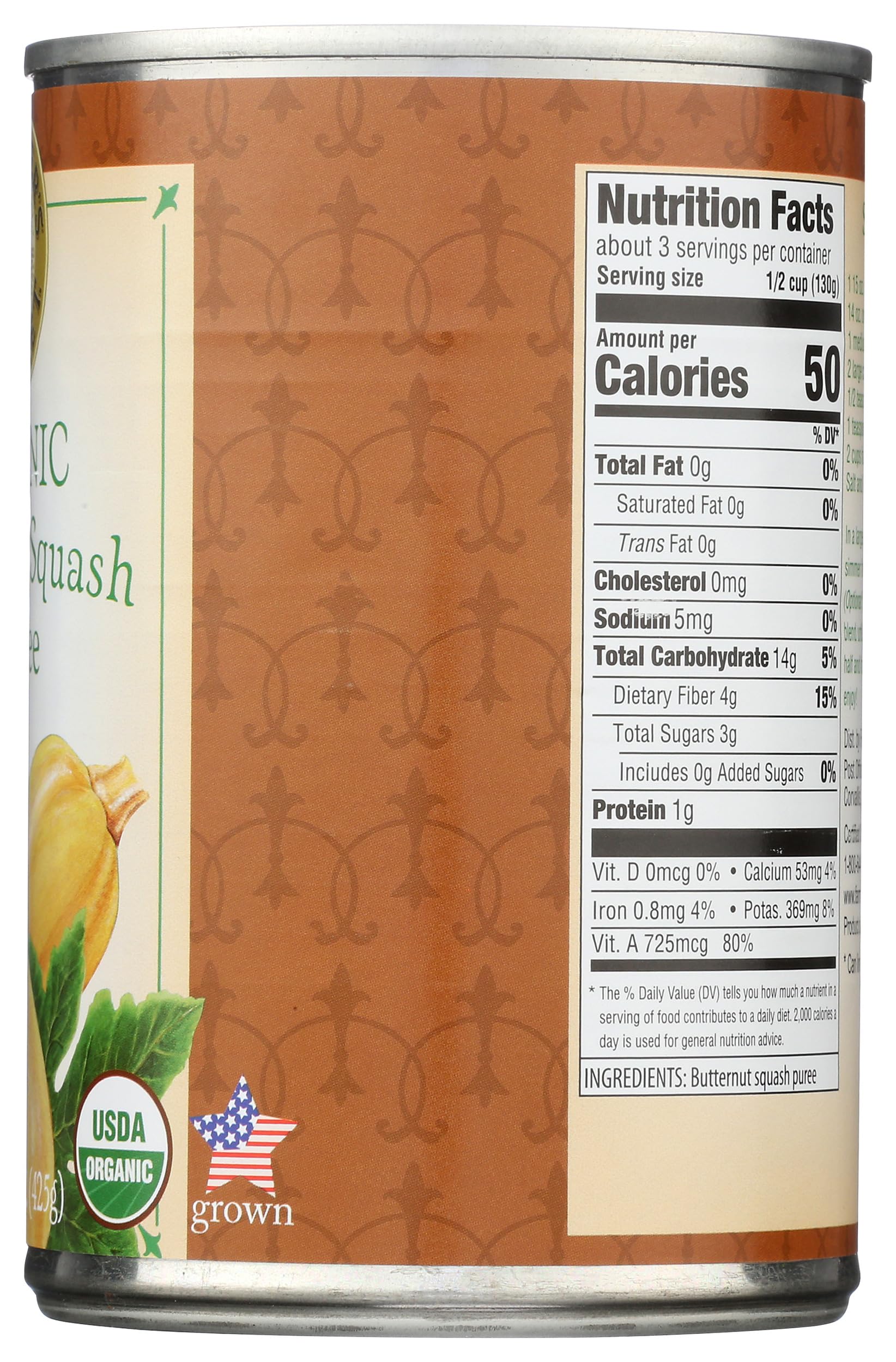 Farmer's Market Foods, Organic Canned Butternut Squash Puree, 15 oz