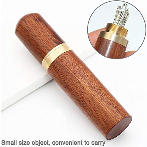 4 Pieces Sewing Needles Holder Sewing Storage Case Wooden Needle Storage Case Box for Sewing Supplies Storage