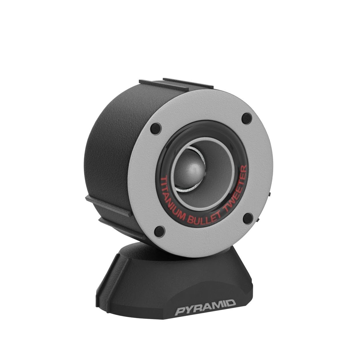 Pyramid 300 Watt Marine Tweeter Speaker - 3.75” Aluminum Bullet Horn w/ 1” Titanium Dome Tweeter, 2k-25kHz Frequency Response, 4 Ohm Impedance, Heavy Duty 20 Oz. Magnet Structure -TW28 (Pair)