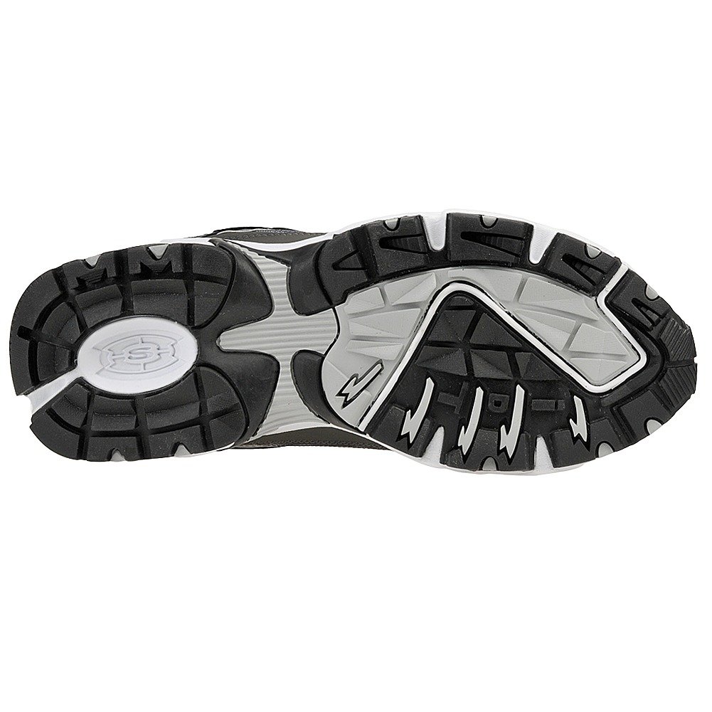 Skechers Sport Men's Stamina Nuovo Cutback Lace-Up Sneaker,Charcoal/Black,11.5 M US