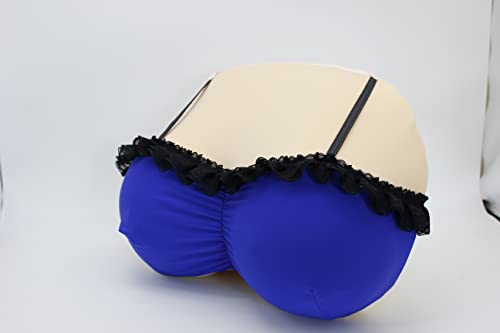 poceton Soft Boobs Pillow, 3D Memory Foam Sleep Pillow Creative Realistic Boobs Breasts Pillow Cushion, Sexy Couple Kawaii Toy Pillow Funny Gift (Blue)